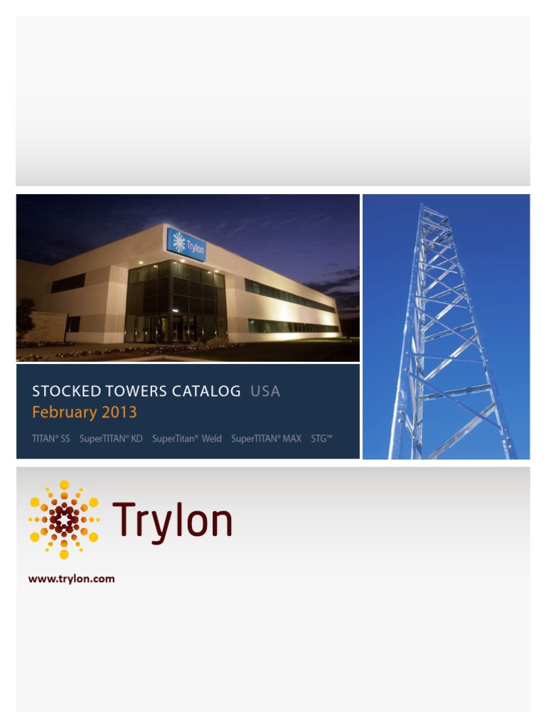 Trylon Stock Tower Catalog - US PDF | PDF | Antenna (Radio) | Nature