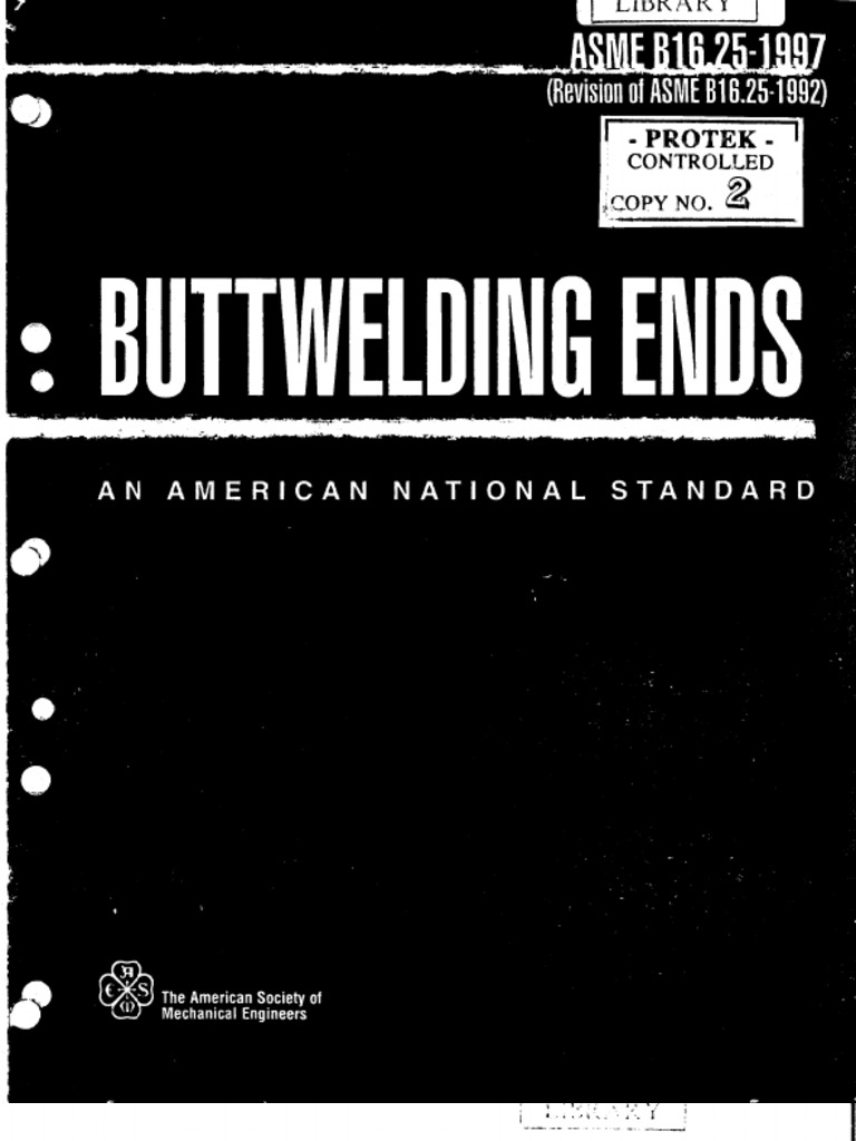 ASME B16.25 - Buttwelding Ends - 1997 | PDF