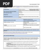 Water-Bath Risk Assessment Form | PDF | Personal Protective Equipment ...