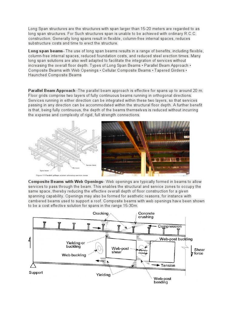 Long Span Structures | PDF | Truss | Beam (Structure)
