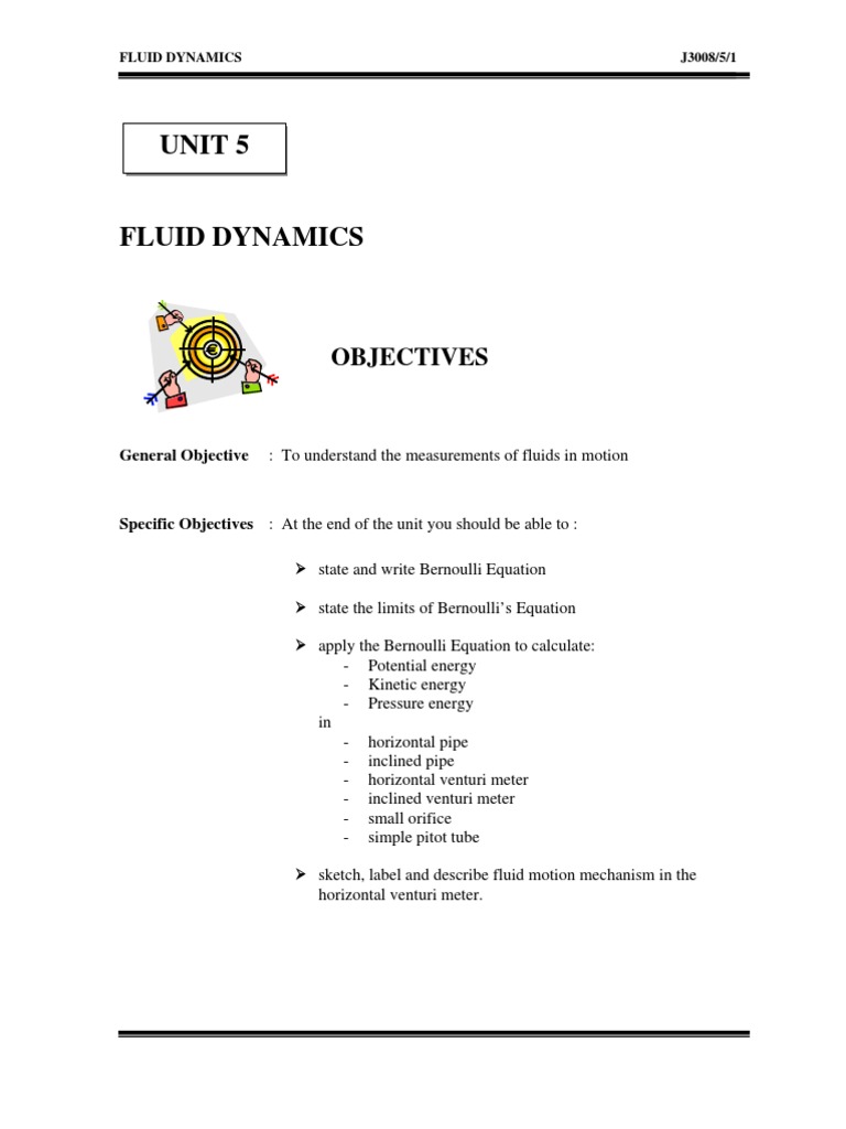 Unit 5-Fluid Mechanics | PDF | Fluid Dynamics | Pressure