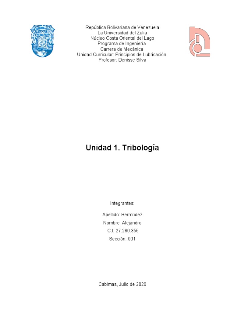 Introducción a la Tribología Industrial | PDF | Fricción | Lubricante