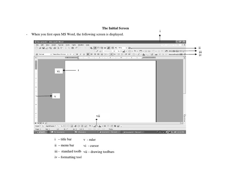 Ms Word Interface | PDF