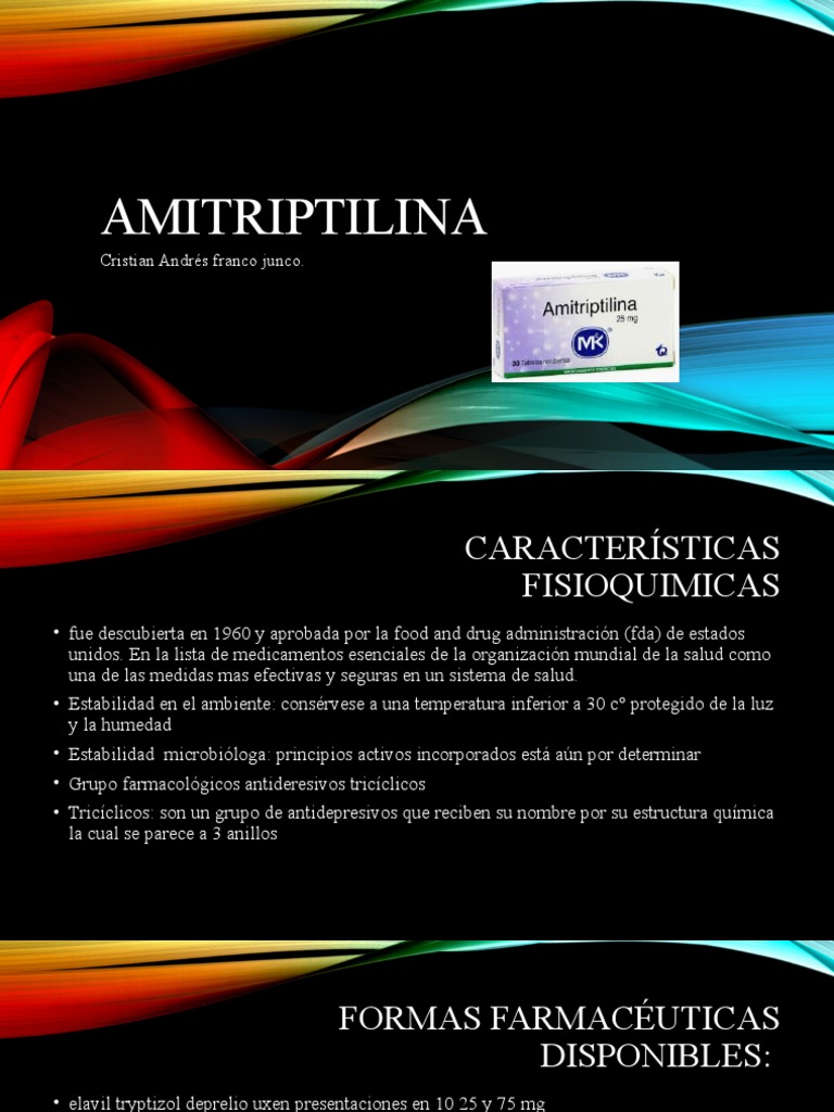 Amitriptilina: Usos y Efectos Secundarios | PDF | Antidepresivo ...