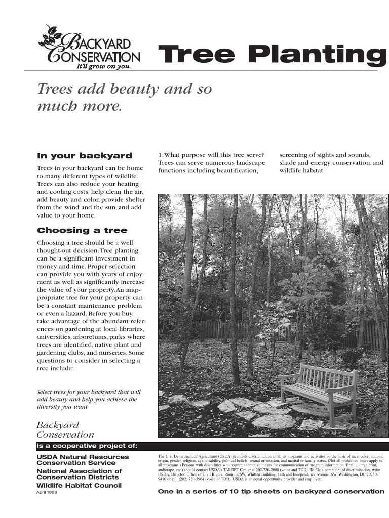 Organic Gardening - Tree Planting | PDF | Pruning | Trees