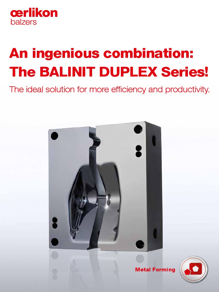 An Ingenious Combination: The Balinit Duplex Series!: The Ideal ...