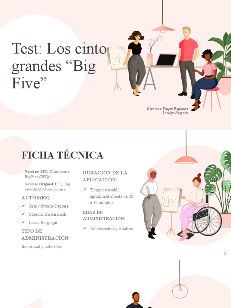 Test Los Cinco Grandes | PDF | Ciencias del comportamiento | Cognición