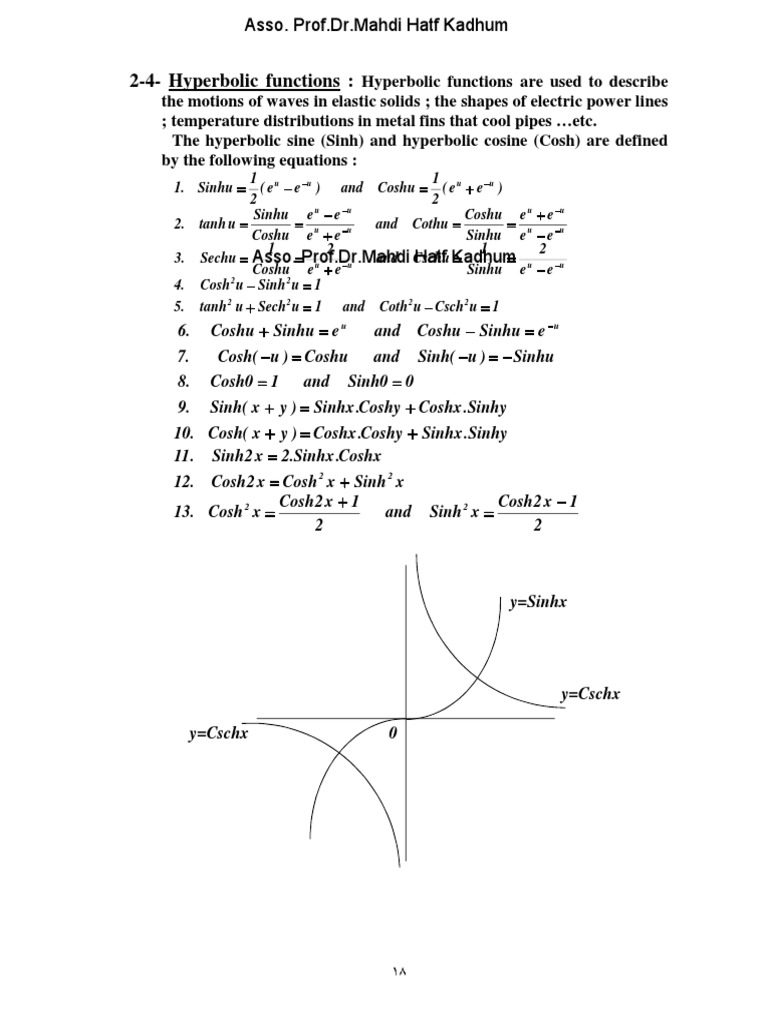 2-4-Hyperbolic Functions:: Temperature Distributions in Metal Fins That ...
