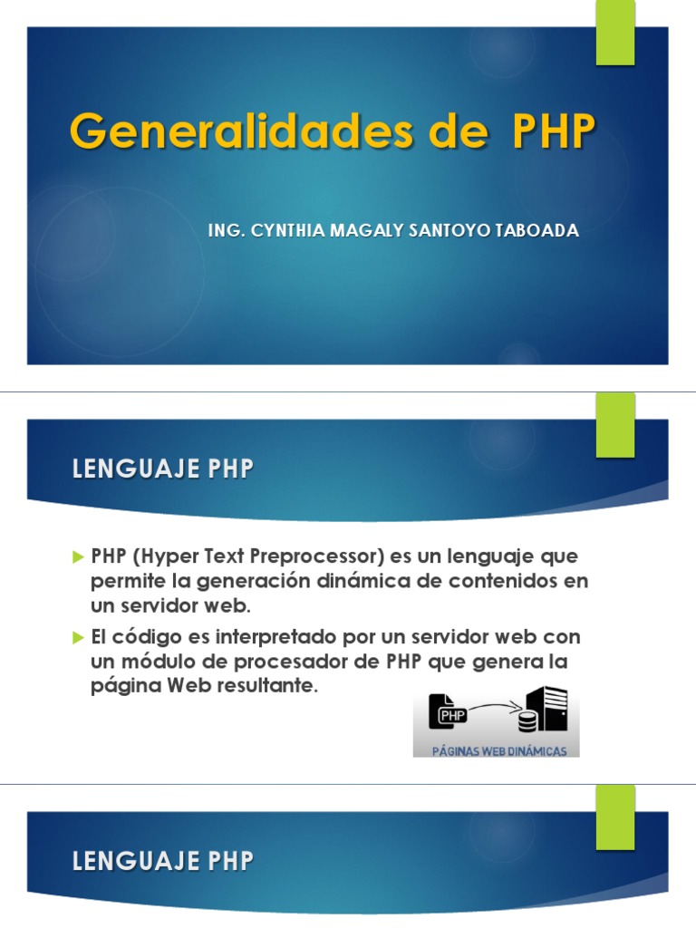 Generalidades de PHP | PDF