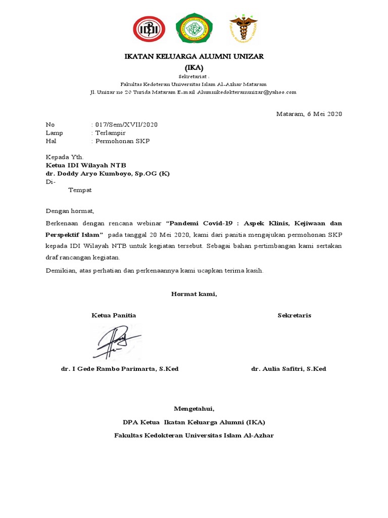 Permohonan SKP IDI | PDF