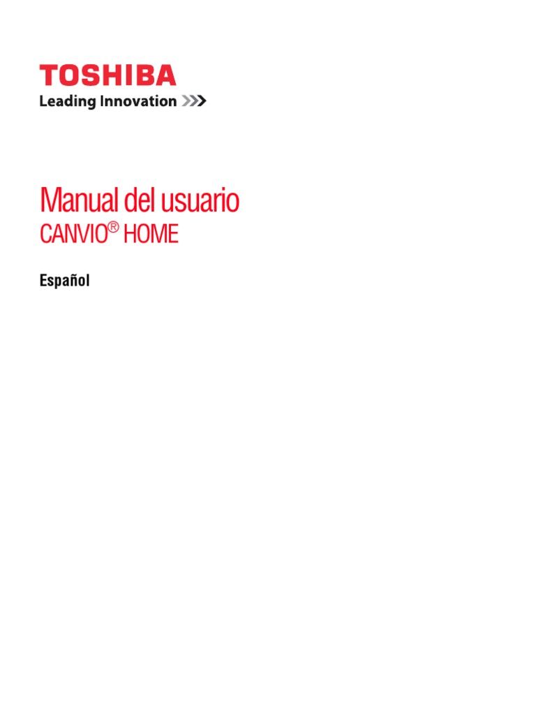 Canvio Home User Manual Spanish PDF | PDF | Usuario (informática ... Canvio Home User Manual Spanish PDF | PDF | Usuario (informática ...