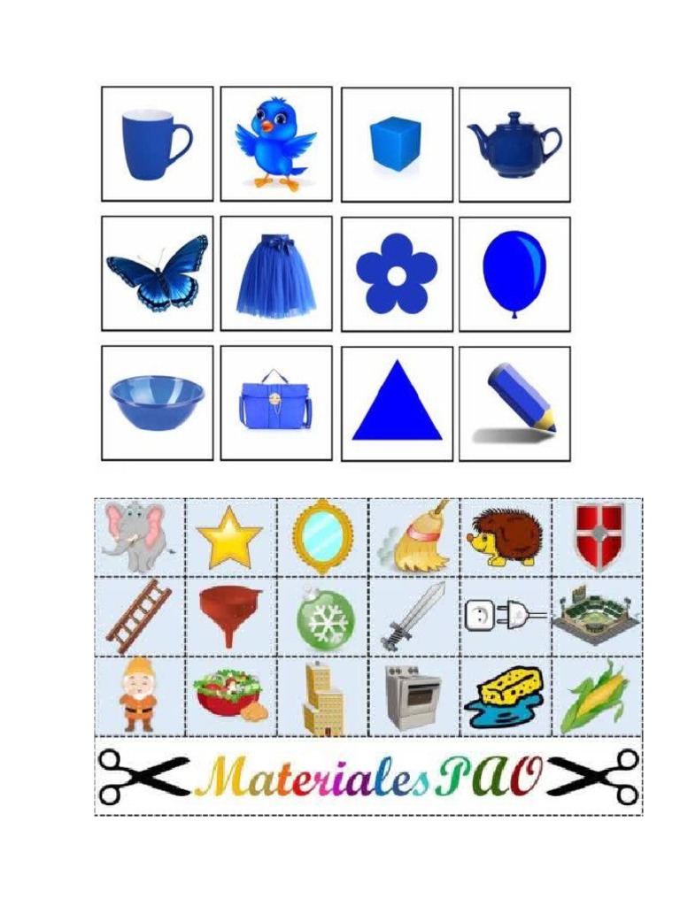 Objetos Pequeños Para Recortar Dibujos Para Colorear De Objetos Del