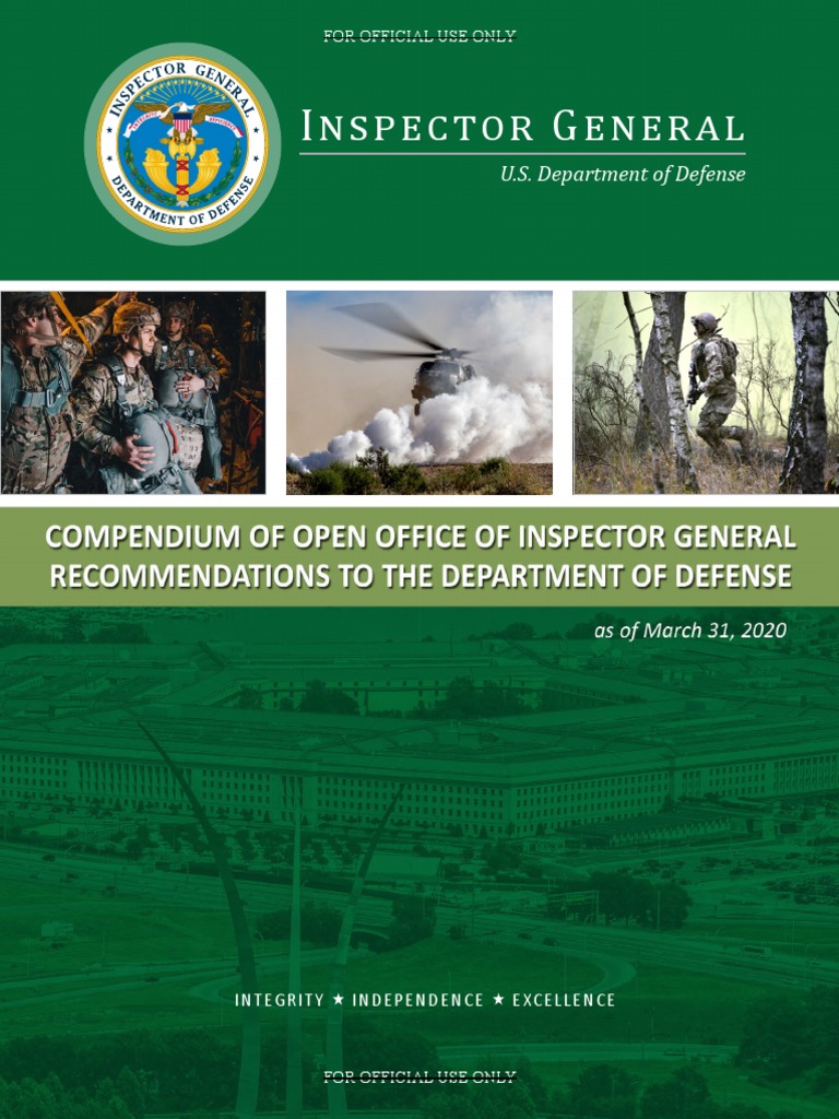 2020 Defense Department Inspector General Compendium | PDF | United ...