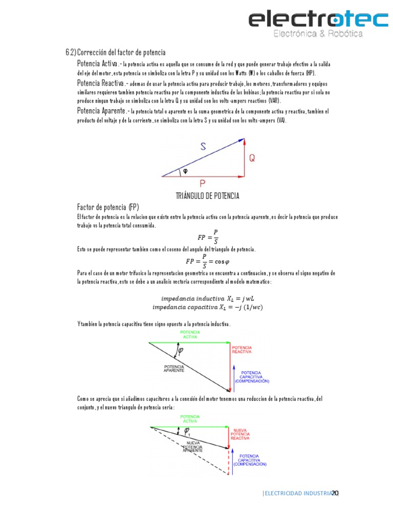 Triangulo de Potencias | PDF | Energia electrica | Física