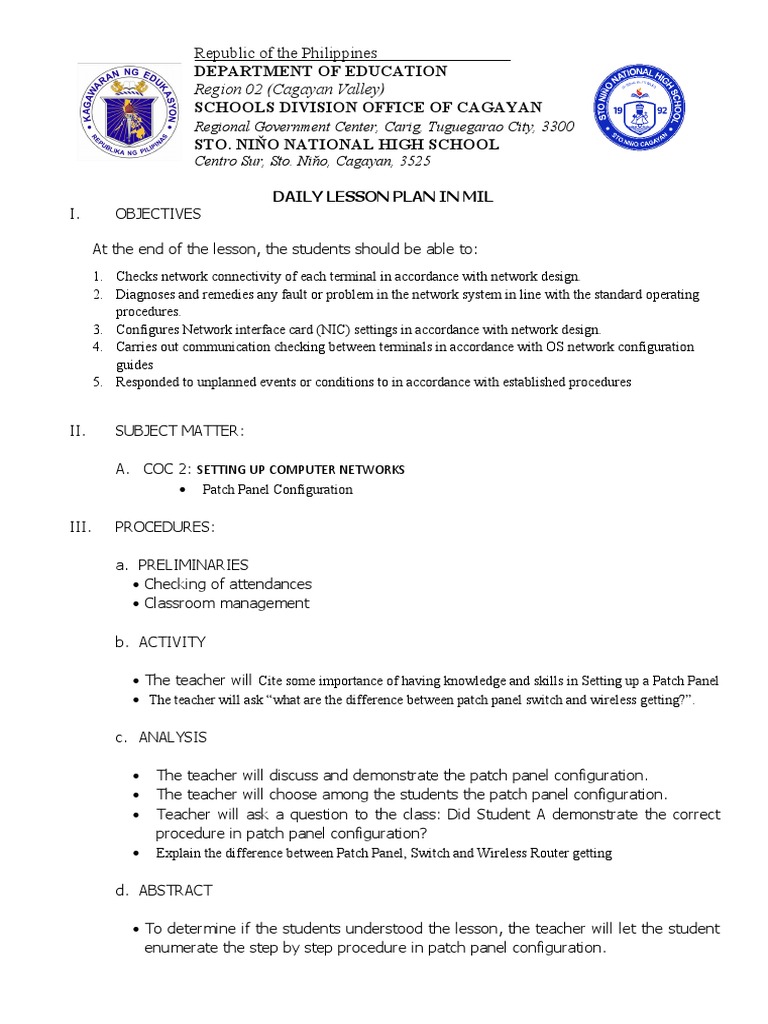 Detailed Lesson Plan in CSS 22 | PDF | Lesson Plan | Learning