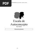 Escala de Autoconcepto Piers-Harris 3 | PDF | Percepción | Neurociencia