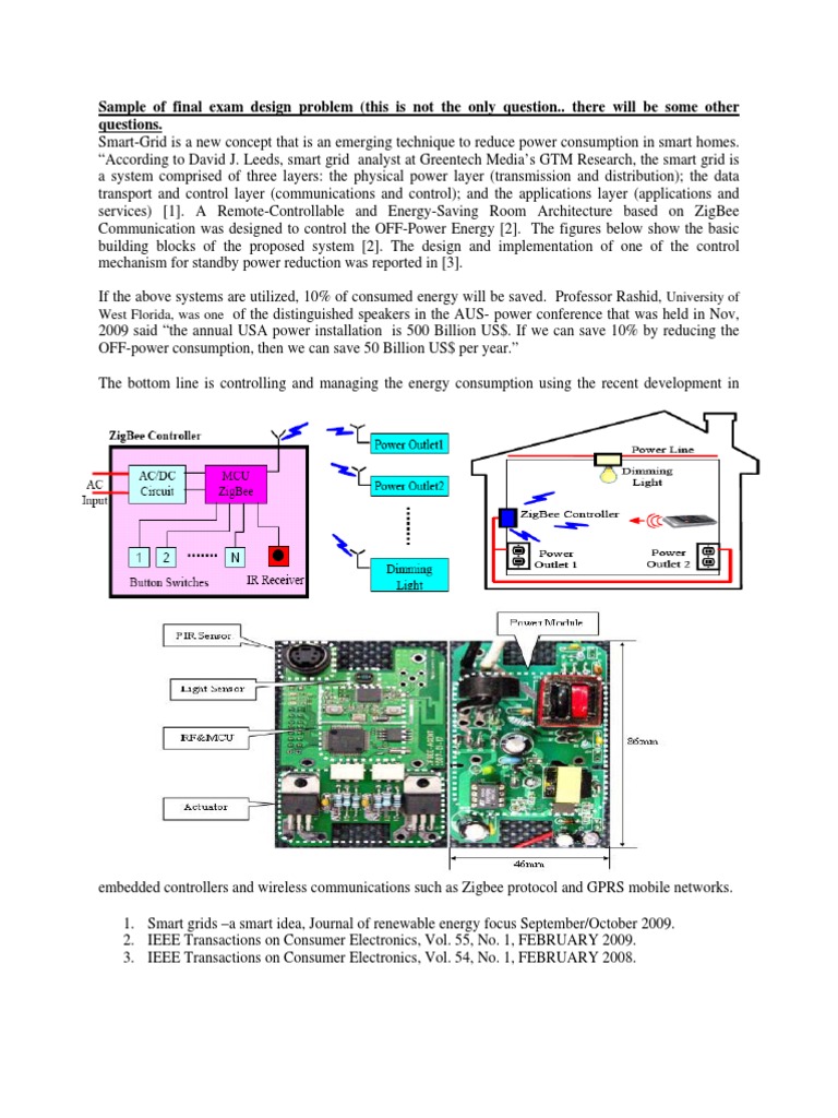 Sample of Final Exam Design Problem (This Is Not The Only Question ...