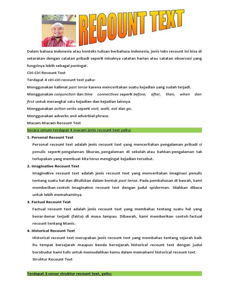 Pengertian Dan Contoh Recount | PDF