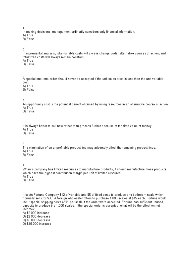 Practice Questions | PDF | Depreciation | Cost