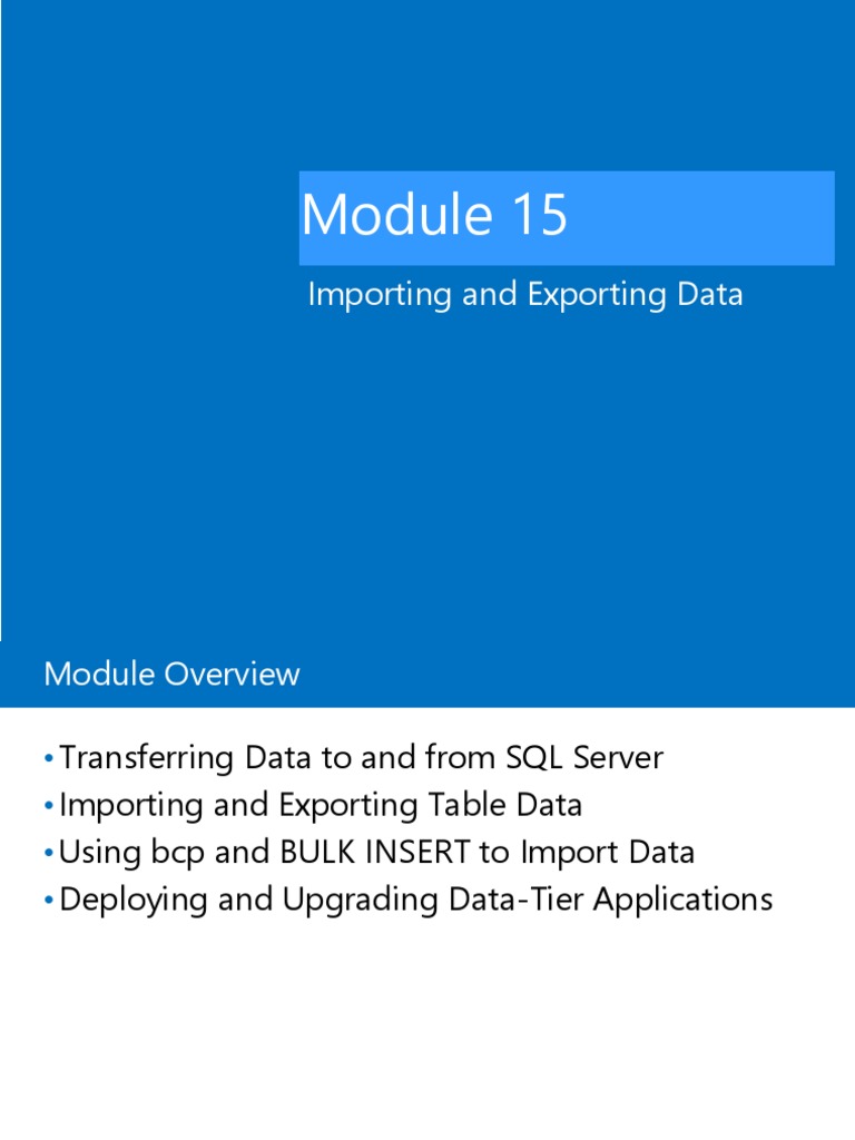 20764C 15 PDF | PDF | Database Index | Microsoft Sql Server