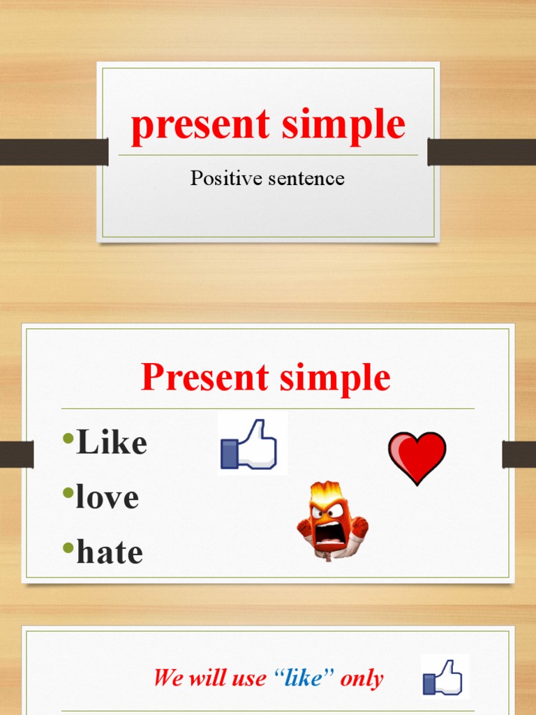 Present Simple Like | PDF