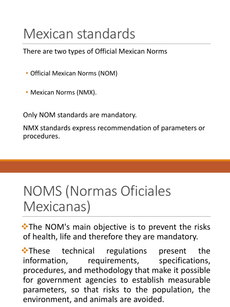 Mexican Standards: There Are Two Types of Official Mexican Norms | PDF