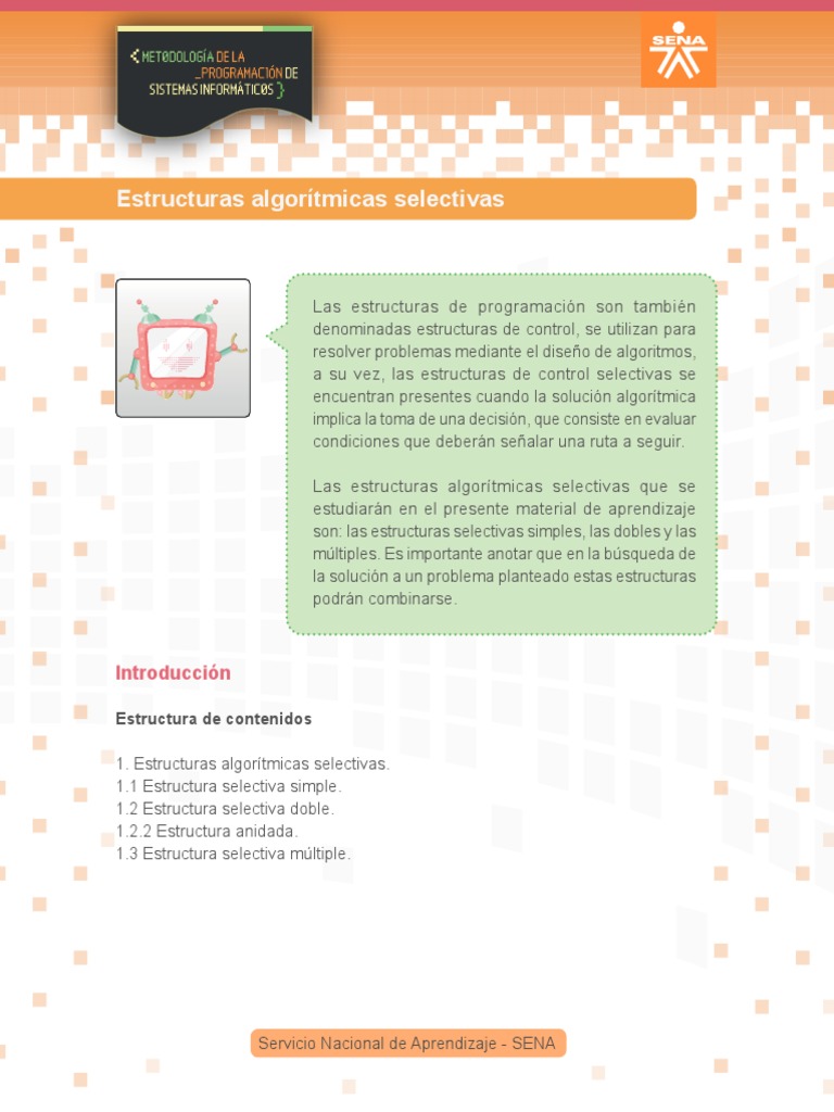 Estructuras Algorítmicas Selectivas | PDF | Algoritmos | Ingeniería de software