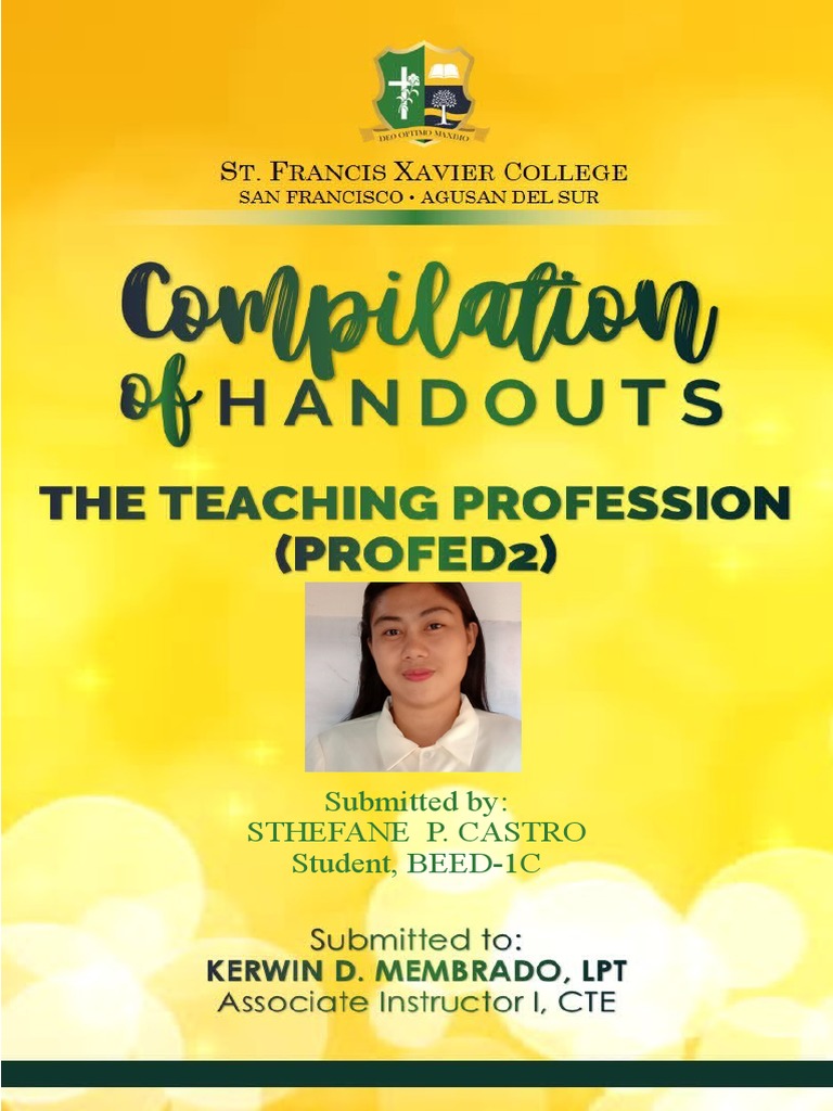 Compilation of Handouts Format | PDF