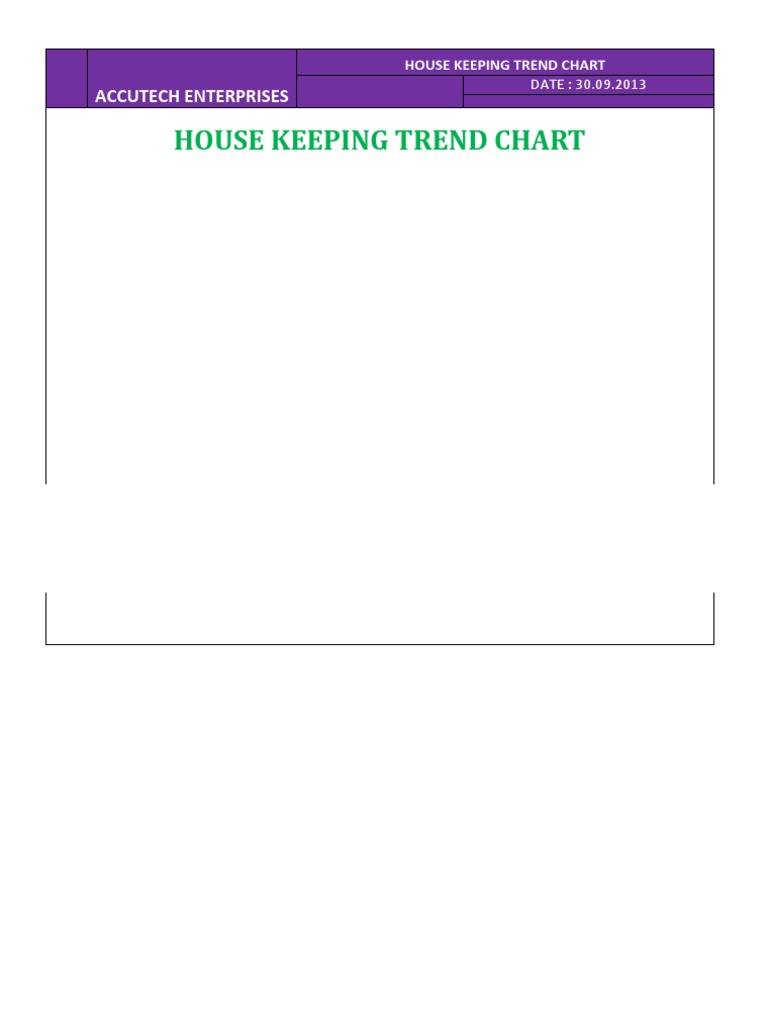 House Keeping Trend Chart: Accutech Enterprises | PDF
