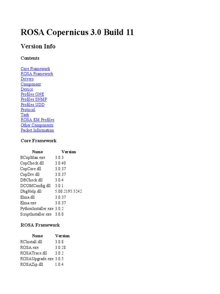 ROSA Copernicus 3.0 Build 11 Overview | PDF | Communication ...