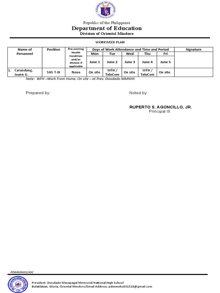 Department of Education: Republic of The Philippines | PDF