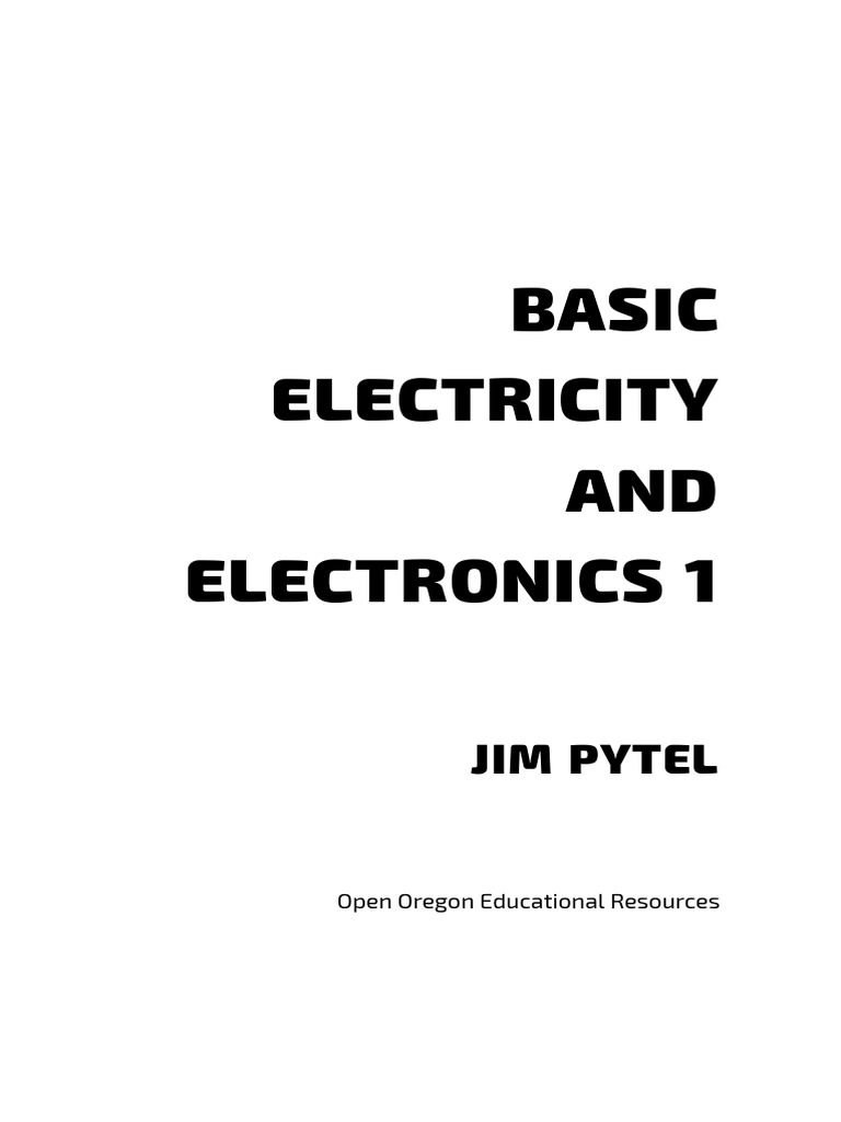Basic Electricity and Electronics 1 1593039606 | Download Free PDF ...