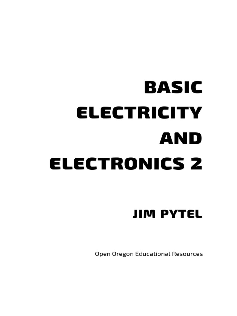 Basic Electricity and Electronics 2 1593038126 | PDF | Electrical ...
