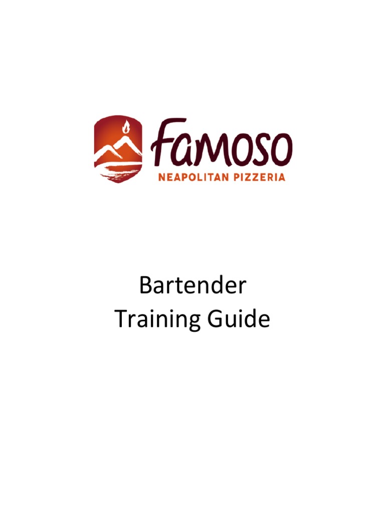 Bartender Training Guide | PDF | Bartending | Drink