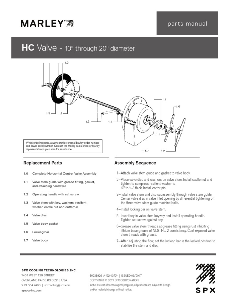 Marley - Flow Control Valve | PDF | Valve | Screw