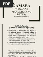 16 Gamaba Awardees | PDF | Weaving | Philippines