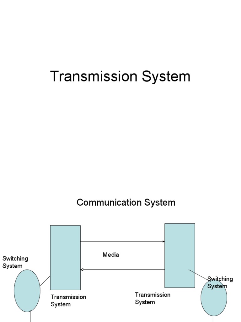 Transmission System | PDF | Electronics | Physical Layer Protocols