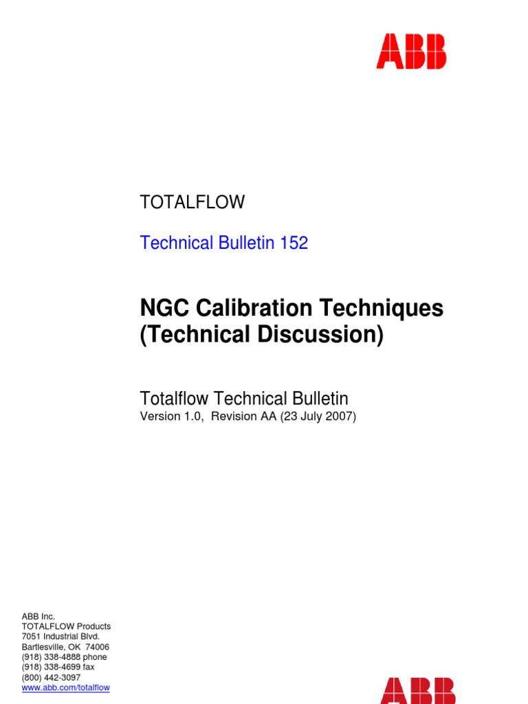 ABB Technical Bulletin 152 On GC Respons Factors | PDF | Gas ...