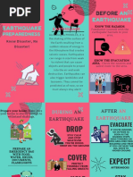 DRRR Brochure For Earthquake (2018-2019) | PDF | Earthquakes | Nature