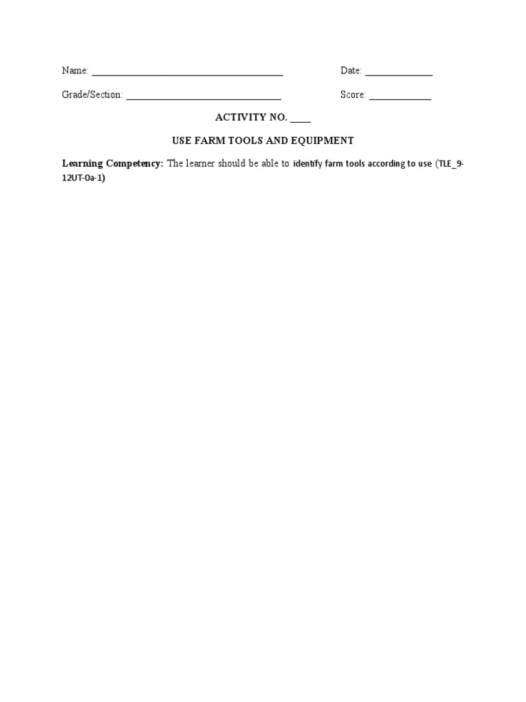 Sample Template Learning Activity Sheets | PDF | Career & Growth