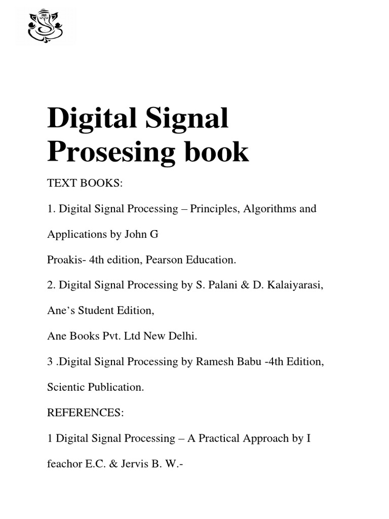 Digital Signal Prosesing Book | PDF | Foreign Language Studies