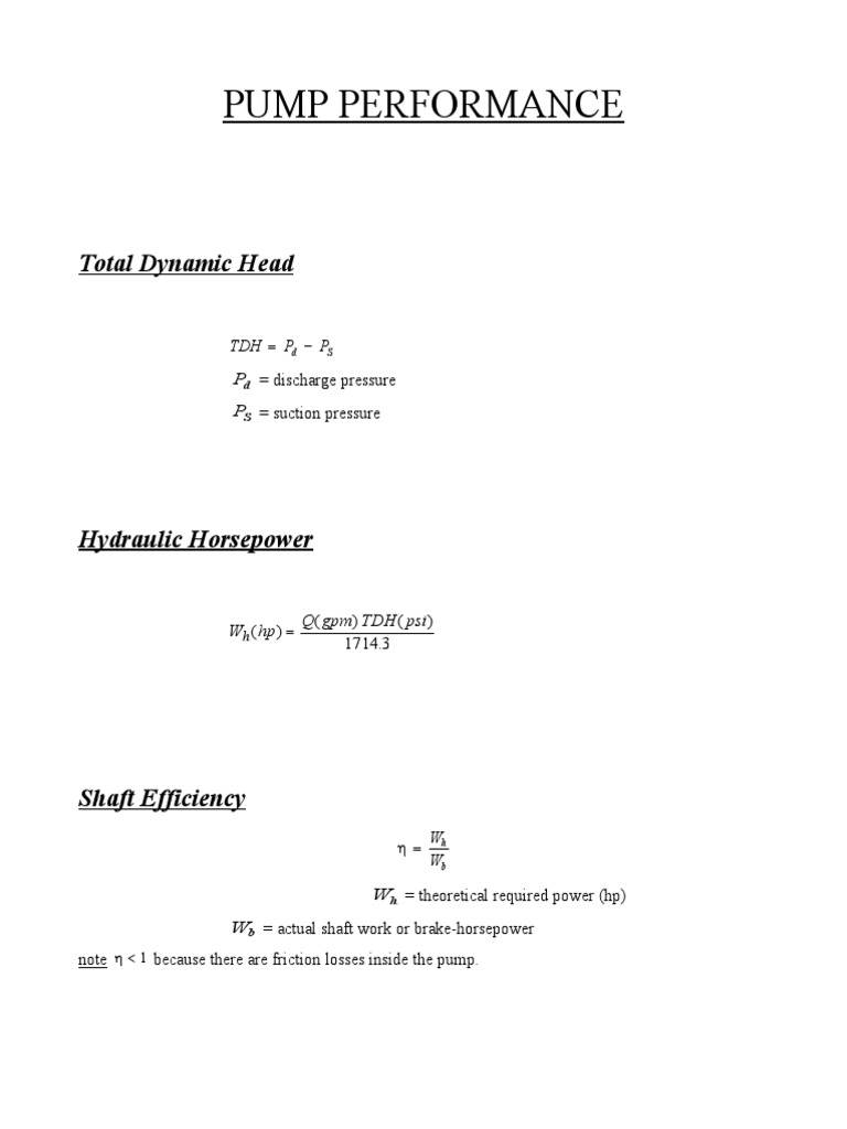 Pump Performance | PDF | Statistical Mechanics | Pump