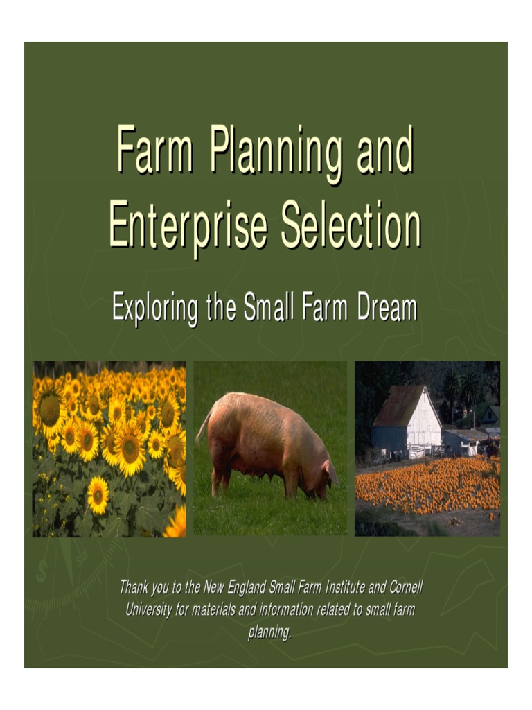 Small Farm Planning Guide | PDF | Farms | Soil