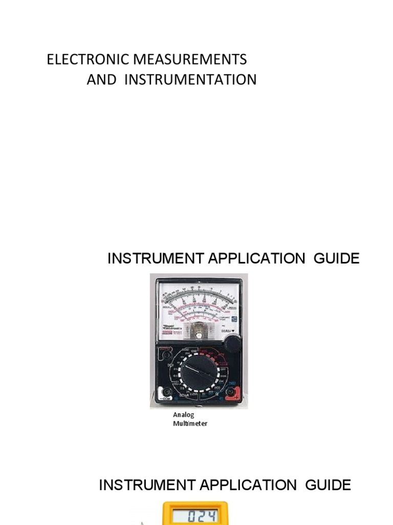 Electronic Measurements and Instrumentation | Download Free PDF ...