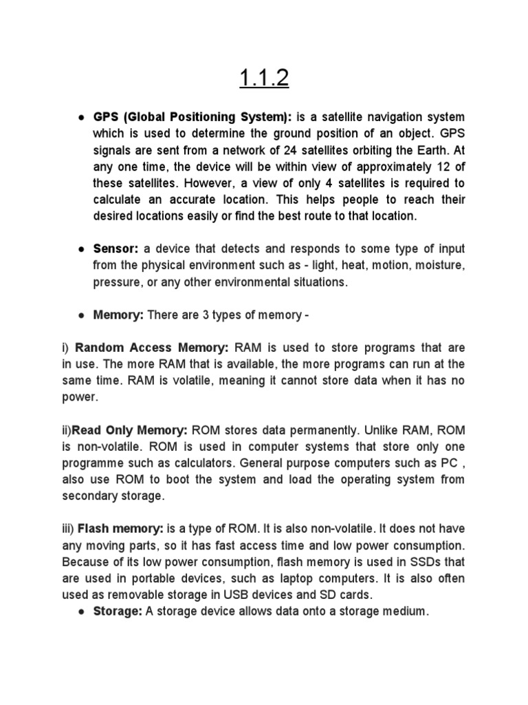 Storage: A Storage Device Allows Data Onto A Storage Medium | PDF | Read Only Memory | Computer ...