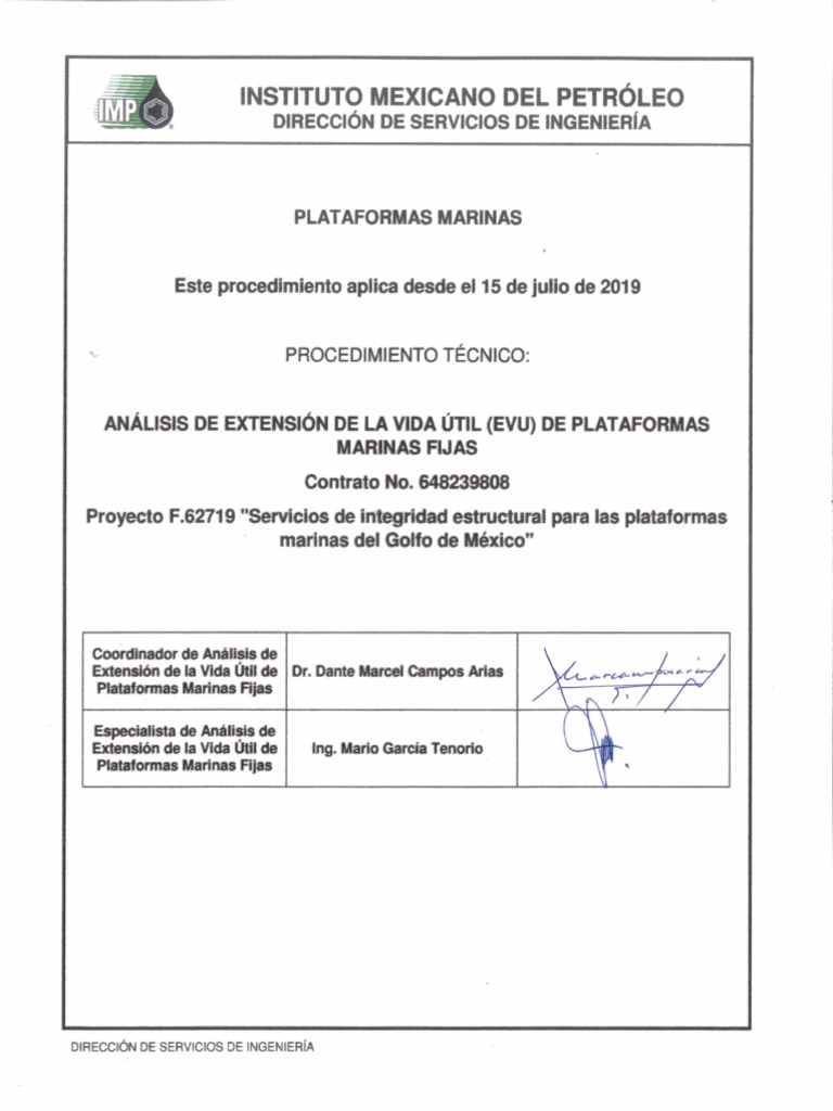 Procedimiento Extensión de La Vida Útil-F.62719 PDF | PDF | Fatiga ...