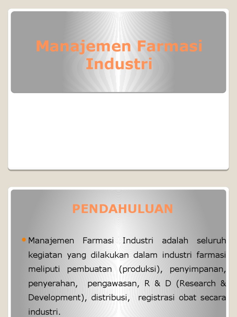 Manajemen Farmasi Industri Pdf