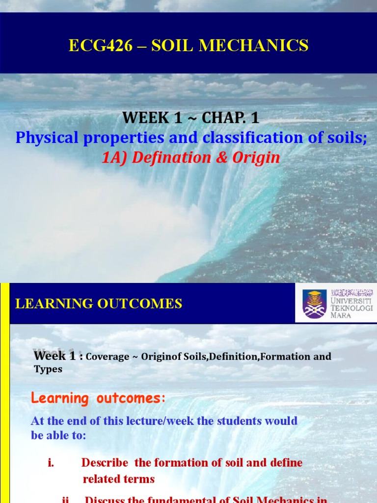 Soil Mechanics: Definition & Origin | PDF | Weathering | Soil