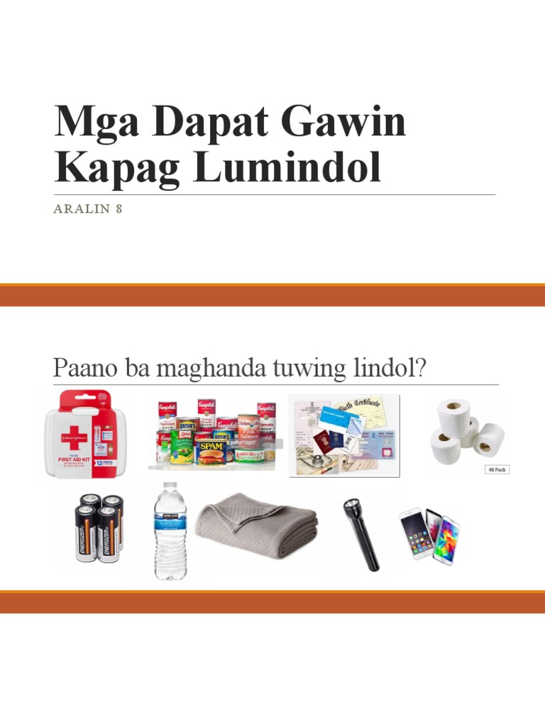 Mga Dapat Gawin Kapag Lumindol | PDF