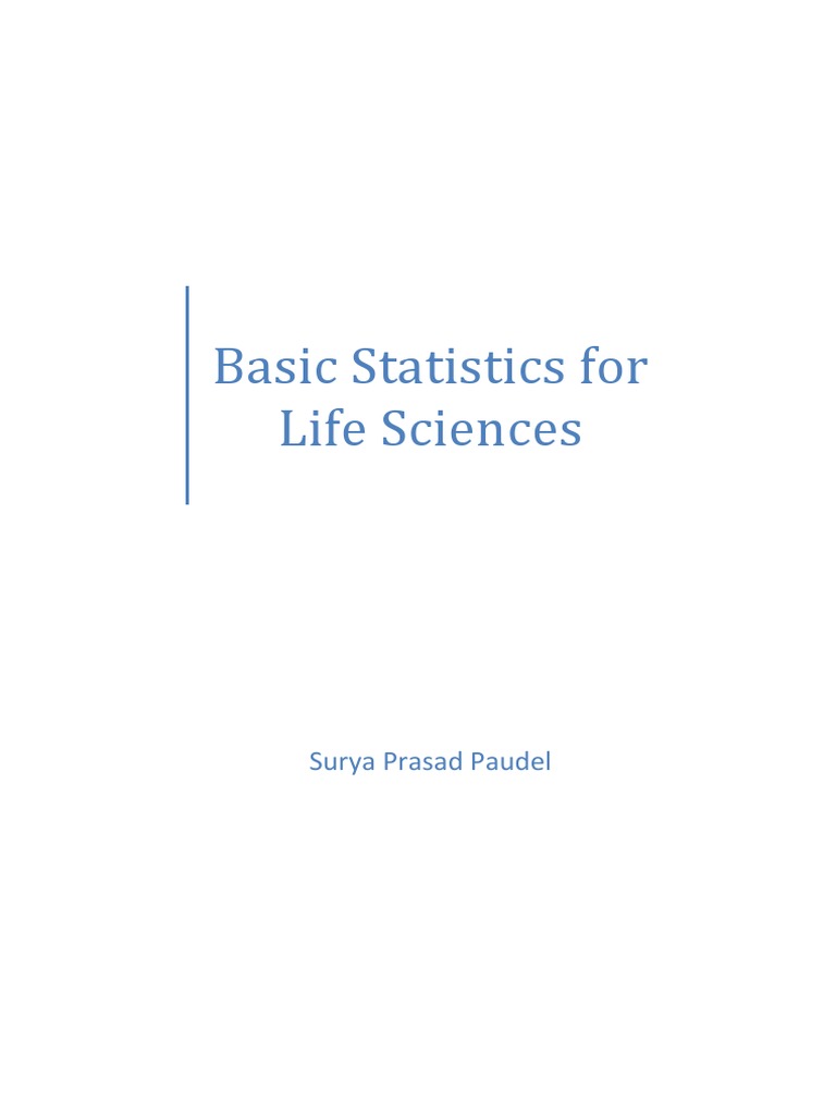 Basic Statistics For Life Sciences | PDF | Survey Methodology | Mean